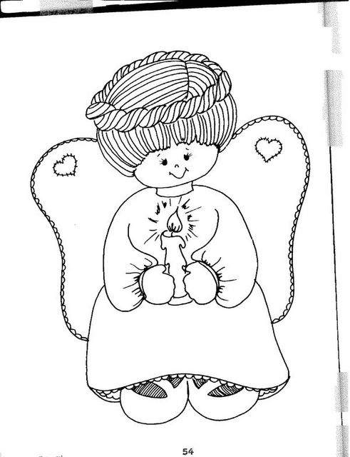 COLOREAR DIBUJOS DE ANGELES